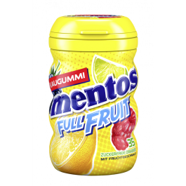 MENTOS Gum Full Fruit Curvy Dose 70g